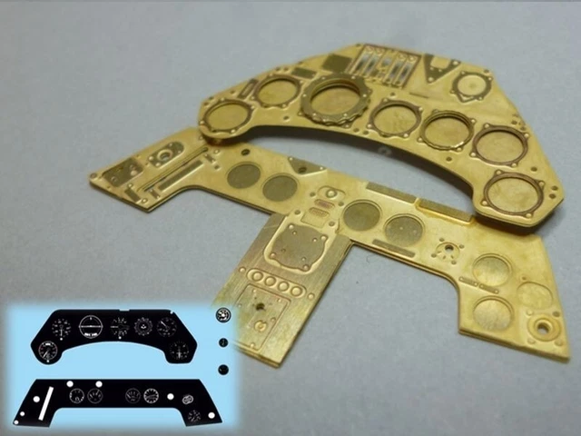 AIRSCALE 1/24 FOCKE-WULF Fw190 Instrument Panel PE & Decal for Airfix ...