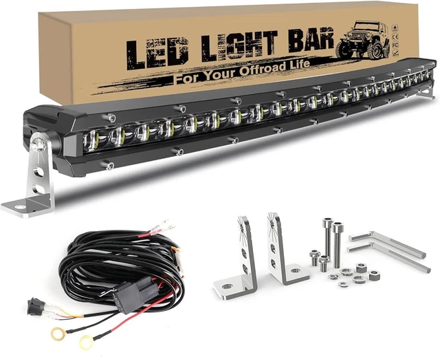 26 ZOLL GEBOGEN Light Bar Slim Lightbar Led Scheinwerfer ...
