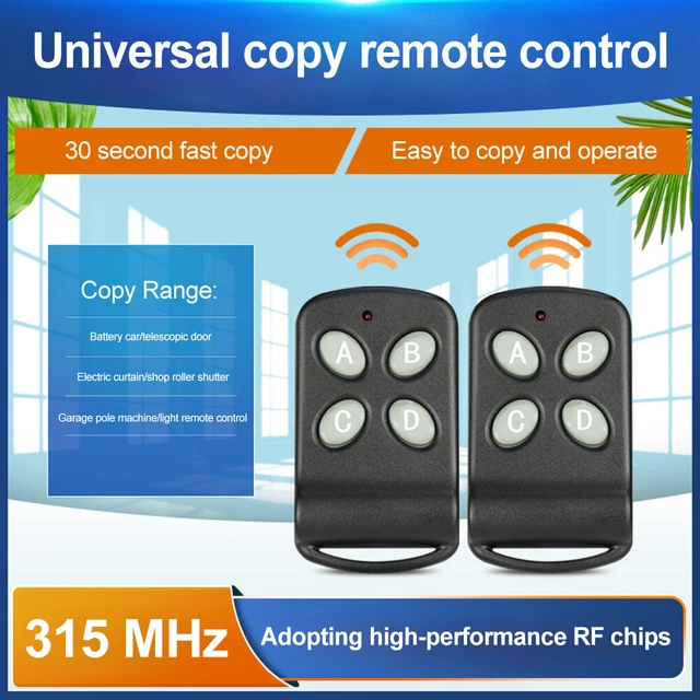 315/433MHZ TRANSMITTERS KEYS Mini Copy Remote Control for Electric ...