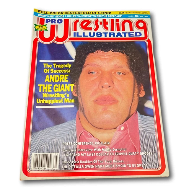 ANDRE THE GIANT WWF Pro Wrestling Illustrated Magazine May 1988 Sting ...