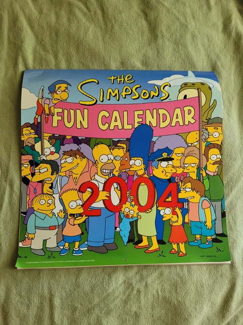 THE SIMPSONS FUN Calendar 2000 I Simpson £20.45 - PicClick UK