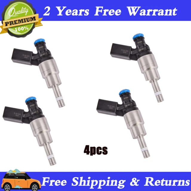 4 X FUEL Injectors For Bosch 2005-2009 Audi A4 Quattro 2.0L I4 Turbo ...