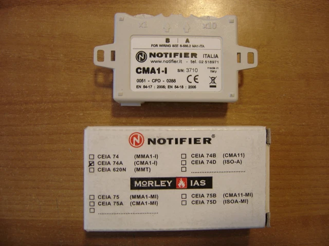 NOTIFIER CMA1-I MODULO 1 uscita indirizzabile addressable output module ...