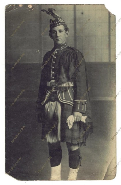WW1 PHOTO AUSTRALIAN Scots soldier Piper, prob Victorian Scottish ...