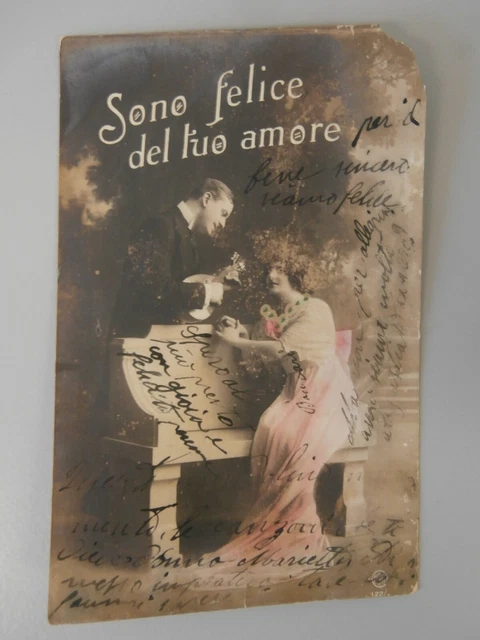 RARA CARTOLINA D'EPOCA Sono felice del tuo amore Primi 900 EUR 7,00 ...