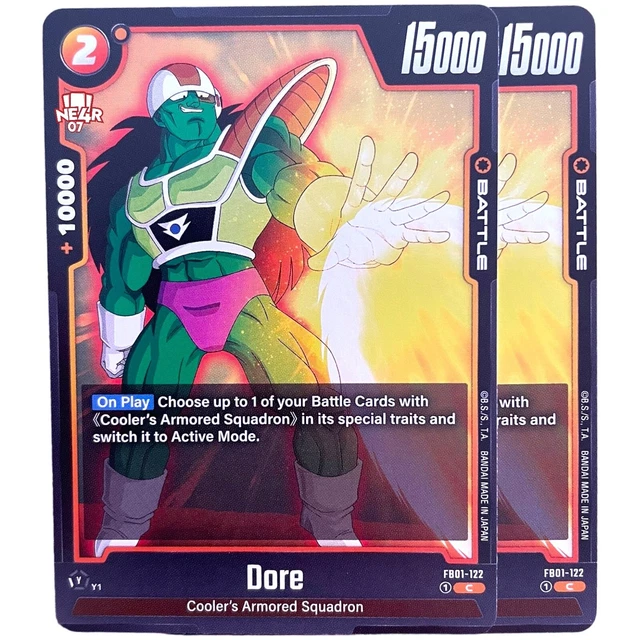 DRAGON BALL FUSION world awakened pulse ENG common fb01-122 Dore x2 EUR ...