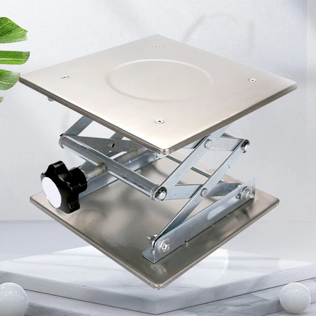 MANUAL LABORATORY TABLE Lift Adjustable Lab Jack Stand Table Lift (200* ...