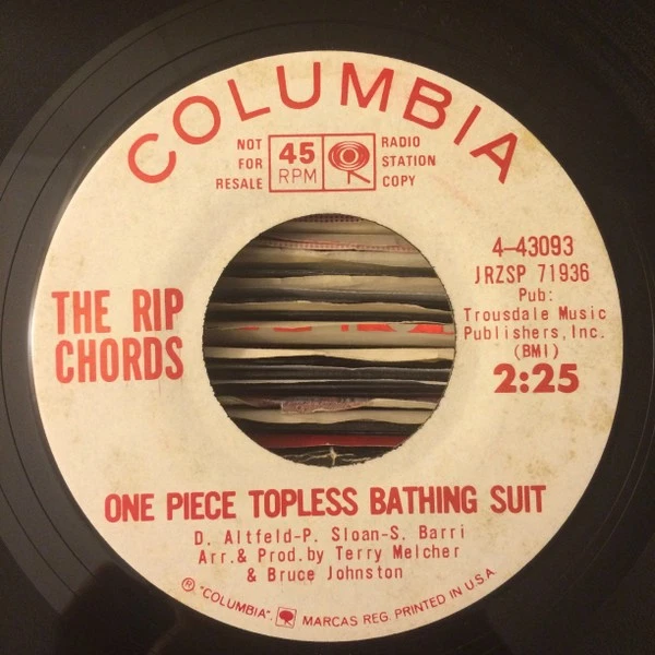 THE RIP CHORDS - One Piece Topless Bathing Suit, 7", (Vinyl) £26.00 ...