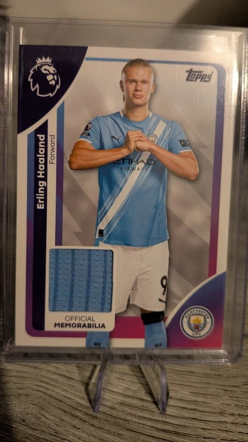 ERLING HAALAND RELIC Patch Topps Premier League 2026 Man City £16.15 ...