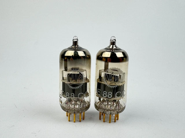 2X VALVO E88CC Röhre big Getter NOS same Code Amplifier ...