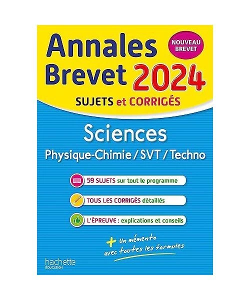 Annales Brevet Physique Chimie