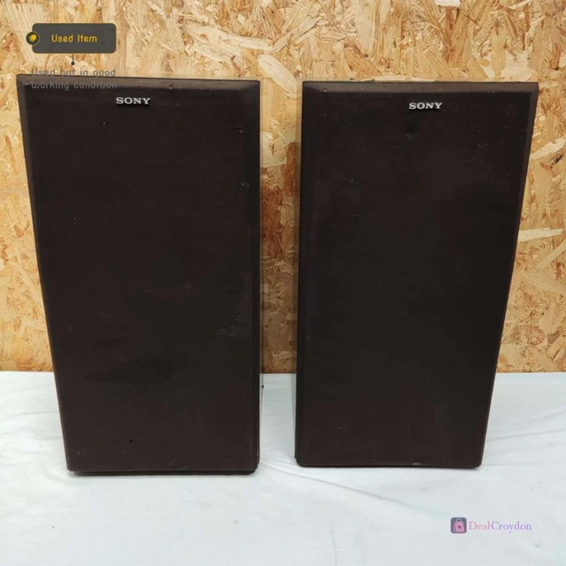 2 X SONY Ss-E70 Loudspeakers Wired Speaker Pair Carbocon Speaker System ...