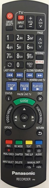 GENUINE PANASONIC IR6 Remote Control For HDD Recorder Original £19.99 ...