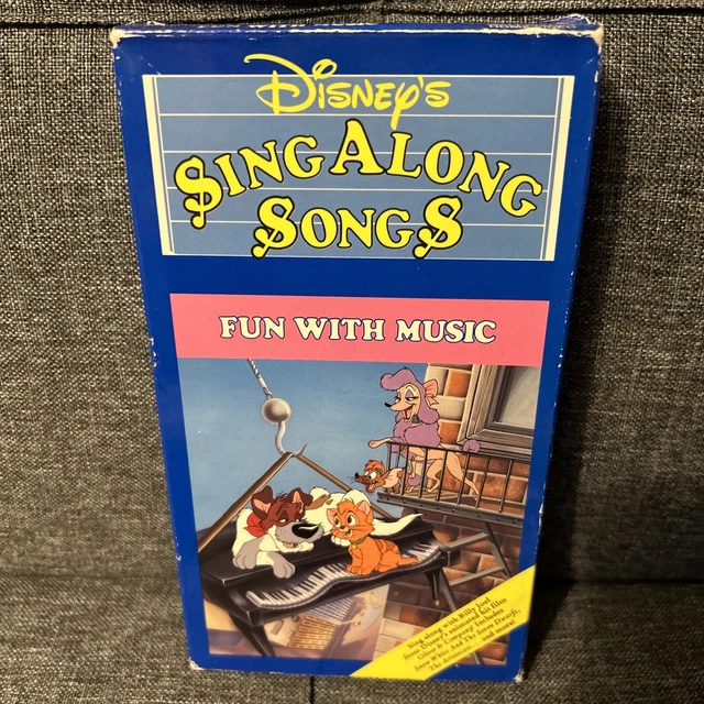 DISNEY SING ALONG Songs Fun with Music VHS 1993 Vol 5 Oliver & Company & More $22.43 - PicClick AU