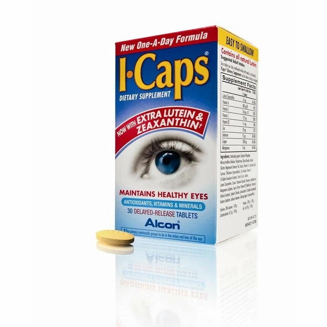ICAPS LUTEIN AND Zeaxanthin Formula 30 Tablets-single pack £19.99 - PicClick UK