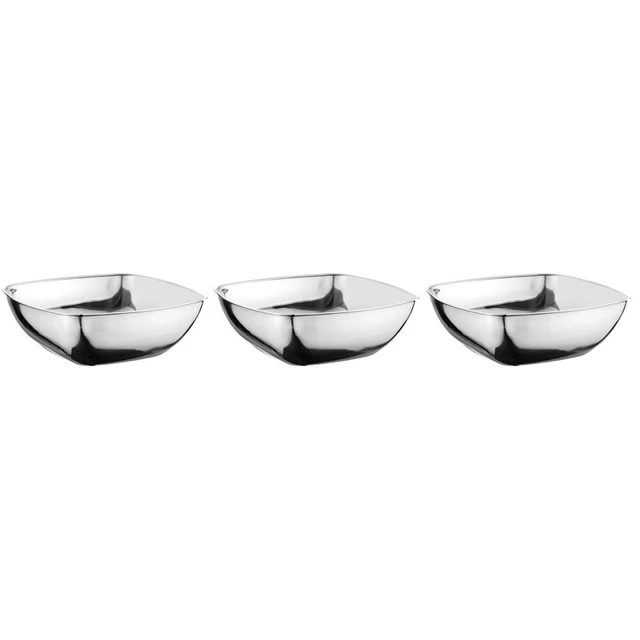3 COUNT BOWL Condiment Bowls Stainless Steel Salad Soup Fruit £28.88 ...
