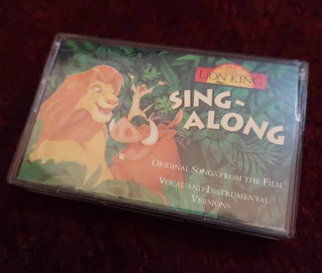 THE LIONKING SING-ALONG Cassette Tape & Book, Disney, Pickwick Group ...