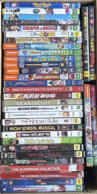 25 KIDS DVDS Kids Children Movies Bundle Bulk Lot -PRE OWNED #223 $49. ...