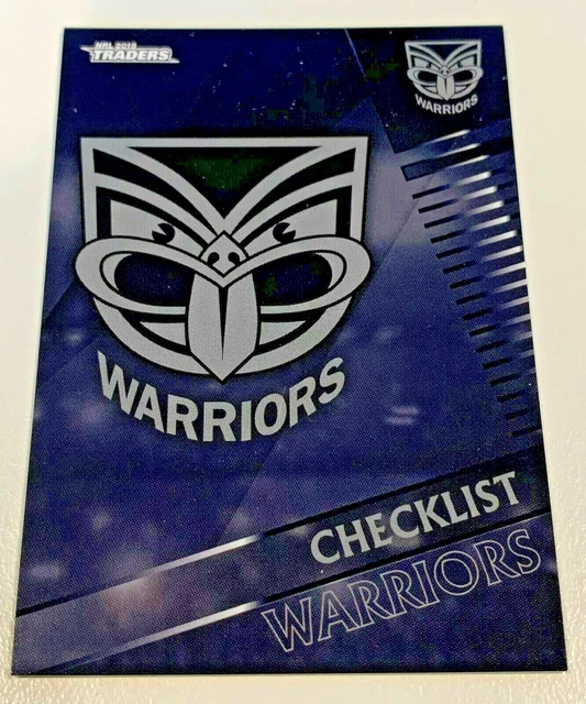 NEW ZEALAND WARRIORS Checklist - 2018 Nrl Traders - Card 141 - New $1. ...