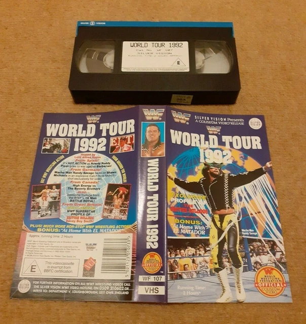 WWF WORLD TOUR 91 Wrestling VHS Video Tape PAL WWE WCW ECW TNA AEW £8. ...
