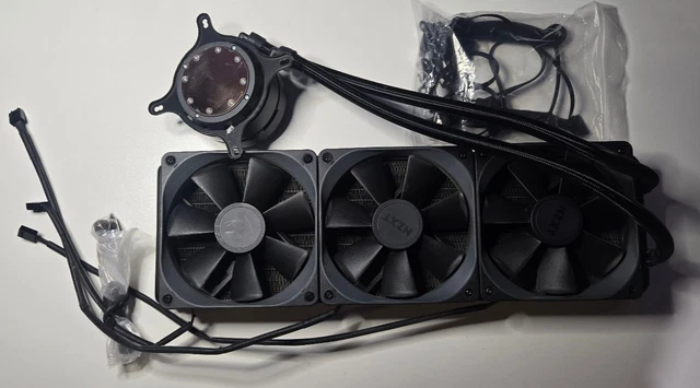 NZXT KRAKEN ELITE 360 3x120mm AiO Liquid CPU Cooler Black - Working ...