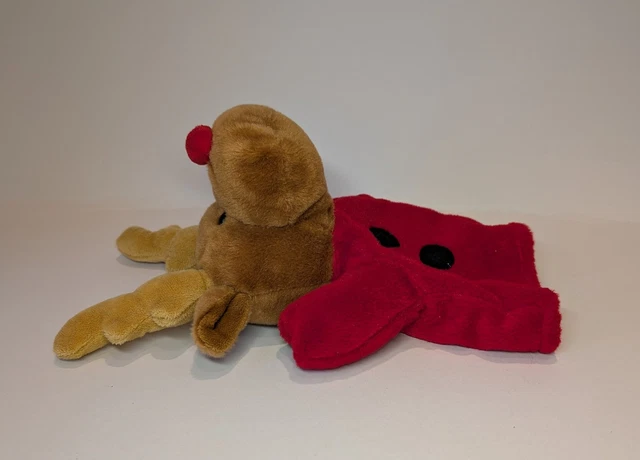 WH SMITH RUDOLPH Hand Puppet Christmas Toy Brown Soft Fluffy Reindeer ...