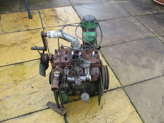 COVENTRY CLIMAX ENGINE 1000cc 4 cyl side valve. fire pump generator ...
