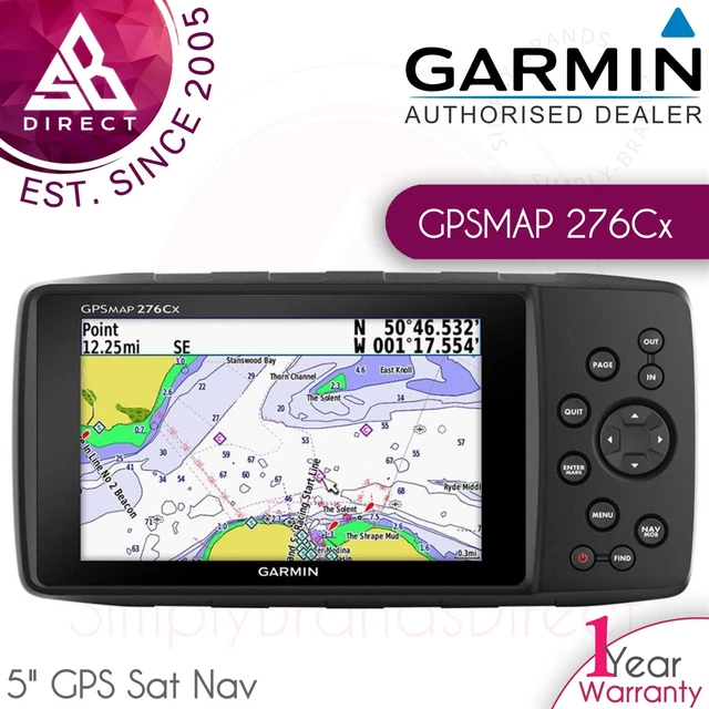 GARMIN GPSMAP 276CX Avec g2 HD UK Tableau │ 12.7cm GPS / Glonass /3D ...