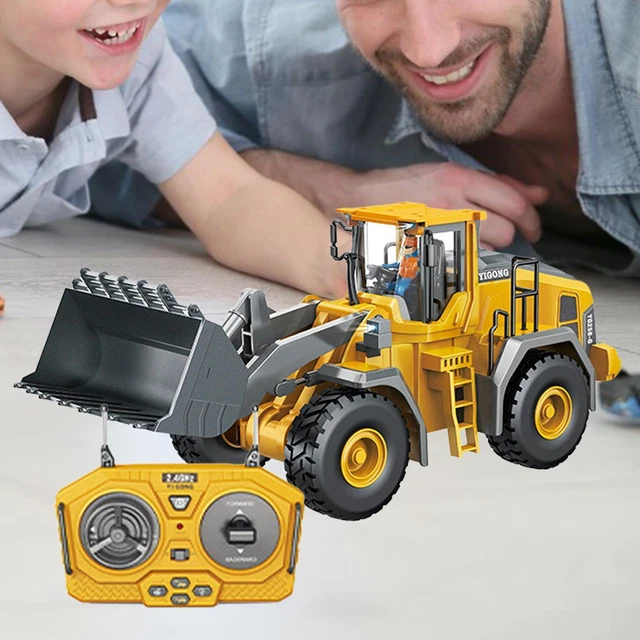 LARGE REMOTE CONTROL Excavator Toy Educational Electric Truck Digger ...