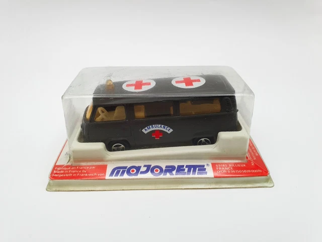 MAJORETTE VW FOURGON Vitré Ambulance Militaire Rare Version MIB 1977 ...