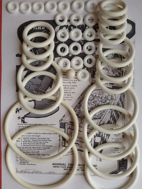 FLIPPER GOTTLIEB- Cow Poke-Kit Elastiques Caoutchouc-Pinball Rubber Kit ...
