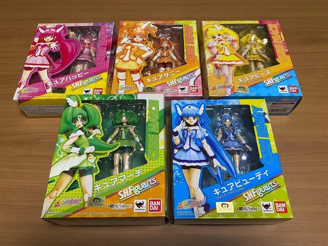 Glitter Force Smile Precure S H Figuarts Cure Figure 5 Box Set Bandai