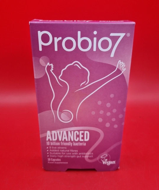 PROBIO7 ADVANCED FORMULA Digestive Health Supplement - 30 Capsules £12. ...