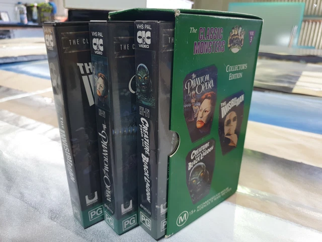 CLASSIC MONSTERS UNIVERSAL VHS Movie Video Tape Horror box set ...