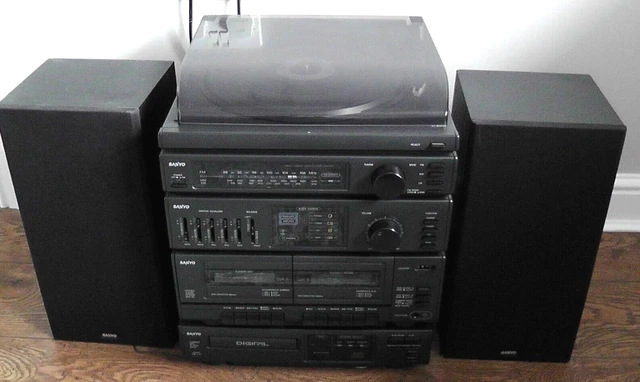 VINTAGE 1990S SANYO DCX 39 Stereo Sound System & CP 59 CD Player Stack Hifi £180.00 - PicClick UK