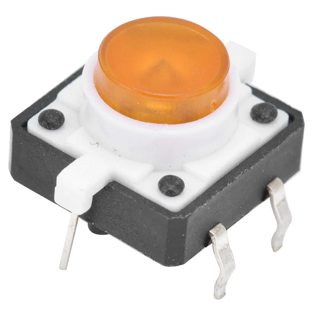 YELLOW 20PCS 12X12X7.3MM Tactile Push Button Switch LED Momentary ...