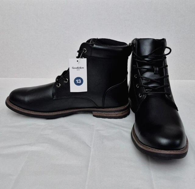 GOODFELLOW & CO Men's Jeffrey Lug Combat Boots Black Size 13 - NWoB £12 ...