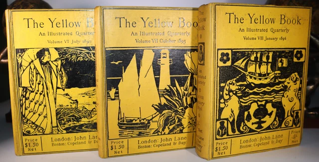 1894-7 THE YELLOW BOOK An Illustrated Quarterly Aubrey BEARDSLEY 13 ...