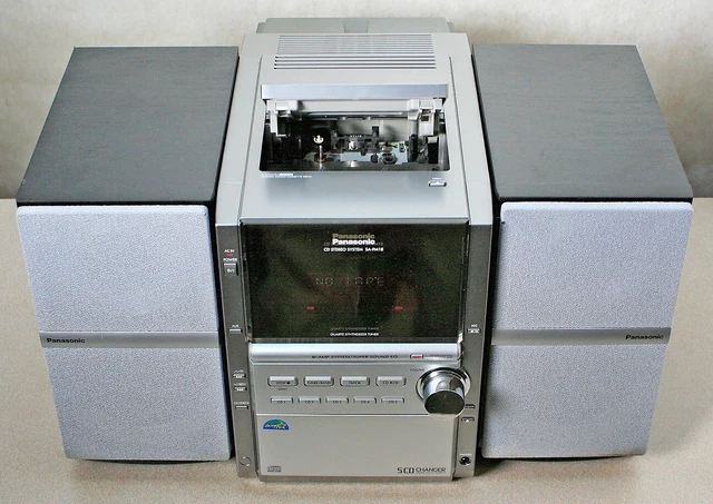 PANASONIC SA-PM16 MINI HiFi AM/FM Stereo 5 CD Tape Tested 💥 $100.00 ...