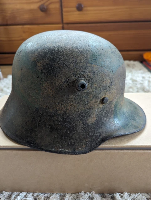 WW1 GERMAN HELMET M16 or M18 Original Condition £325.00 - PicClick UK