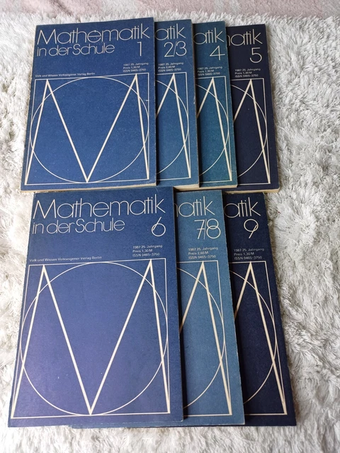 DDR UNTERRICHTSHILFEN LEHRER Studium Mathematik in der Schule Klasse 1 ...