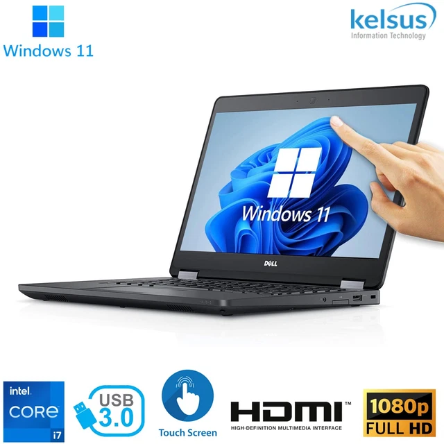 WINDOWS 11 TOUCHSCREEN Laptop Dell Latitude E5470 Core i7 16GB RAM ...