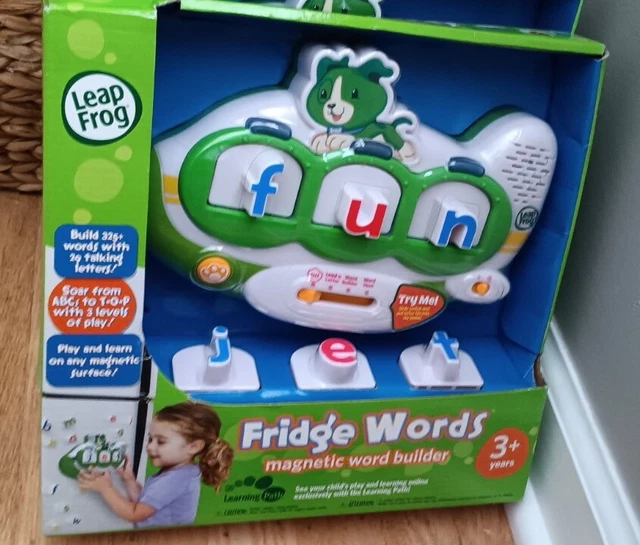 LEAPFROG FRIDGE MAGNET Word Builder Airplane 29 Talking Letters $17.50 ...