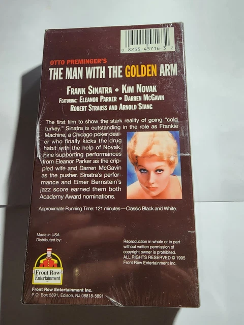 THE MAN WITH The Golden Arm VHS tape Sinatra -Factory Sealed V1 £13.56 ...