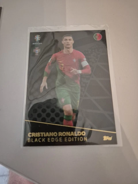 CARTE TOPPS EURO 2024 Match Attax édition Black Edge BE 7 Cristiano Ronaldo BE7 EUR 5,15 ...