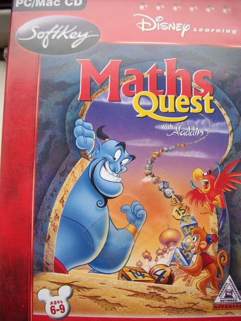 MATHS QUEST--- WITH Aladdin---Disney Learning Maths Skills---Free Post ...