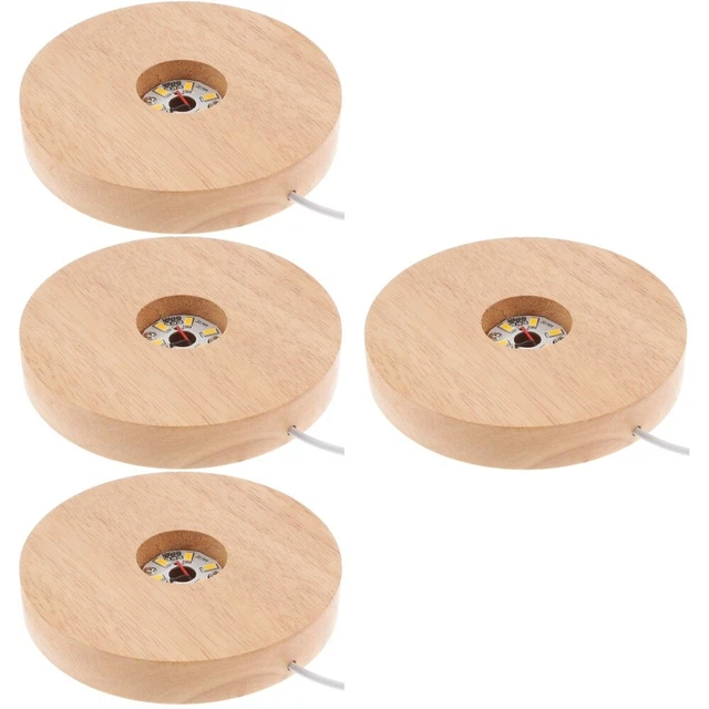4 PIECES MONITOR Holder LED Display Base Stand Snowball Lamp Glass ...