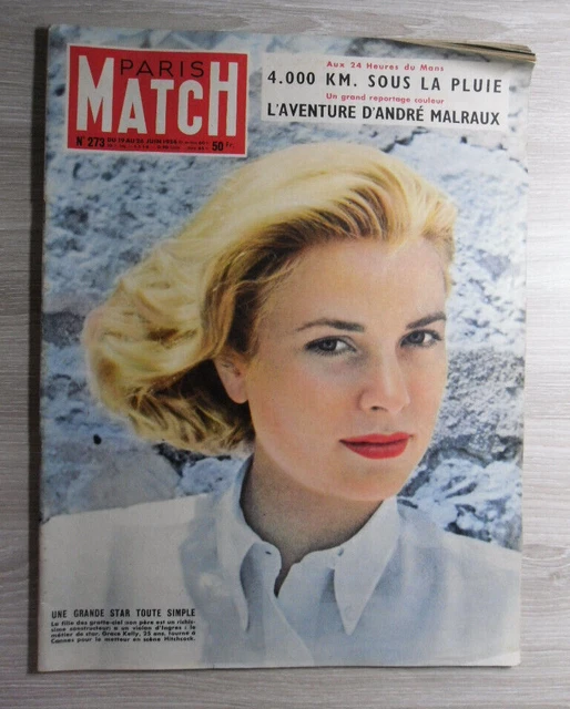 PARIS MATCH N° 677 en 1962 GRACE KELLY ELLA FITZGERALD JULIETTE GRECO ...