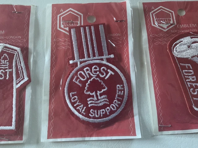 OLD STOCK COFFER 1970s NOTTINGHAM FOREST SEW ON FOOTBALL PATCH’s x 3 (Ex Shop) £3.25 - PicClick UK