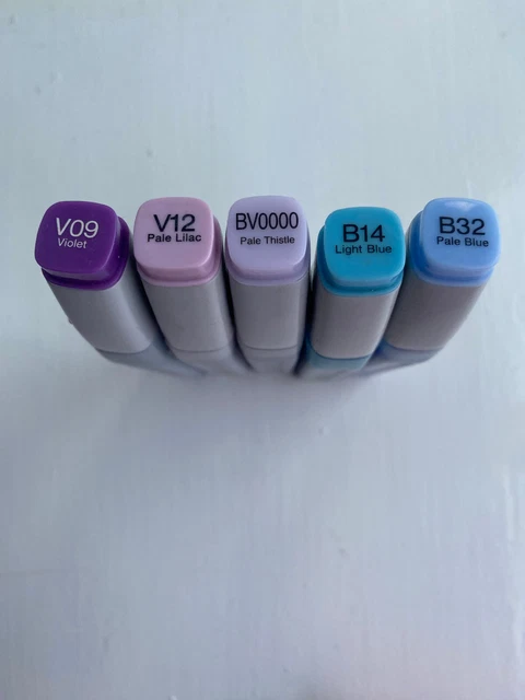 5 COPIC VARIOUS ink refill V09, V12, BV0000, B14, B32 £25.00 - PicClick UK